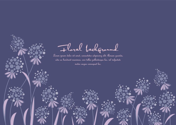 Background from silhouettes of flowers Royalty Free Vector