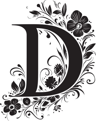 Stylish Font Letter D Vector Images (over 4,900)