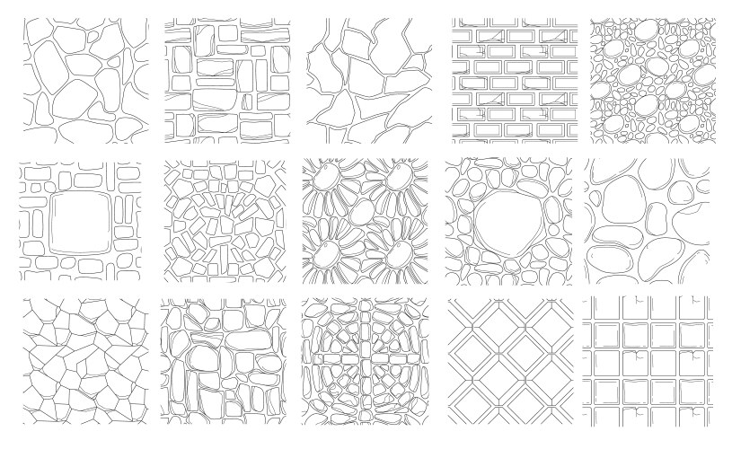 Seamless patterns set Royalty Free Vector Image