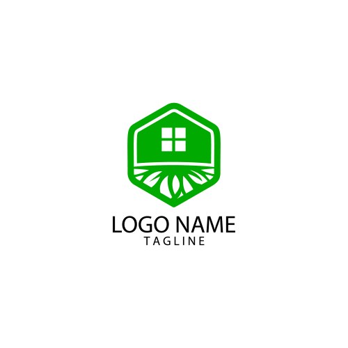 Clothing house logo design Royalty Free Vector Image