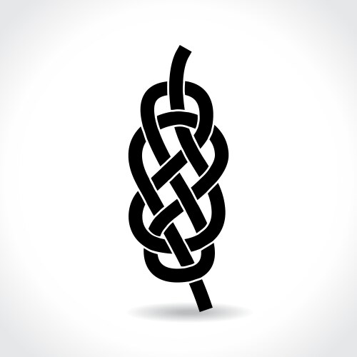 Climbing Rope Knot Symbols Royalty Free Vector Image
