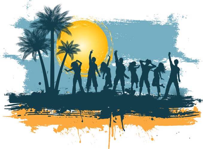 Beach party Royalty Free Vector Image - VectorStock