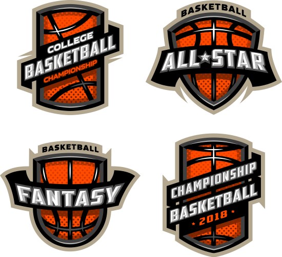 Basketball Logo Set (20762850) – Royalty-Free Vector | VectorStock