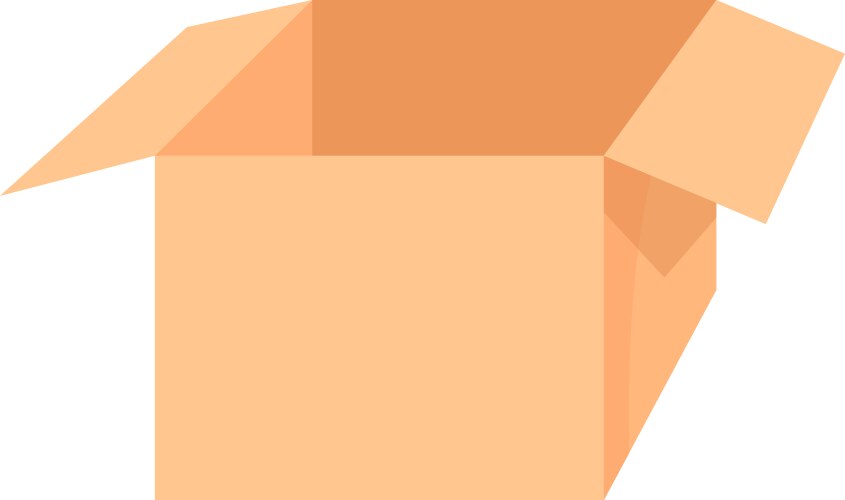 Cartoon paper box pile with moving house stuff Vector Image