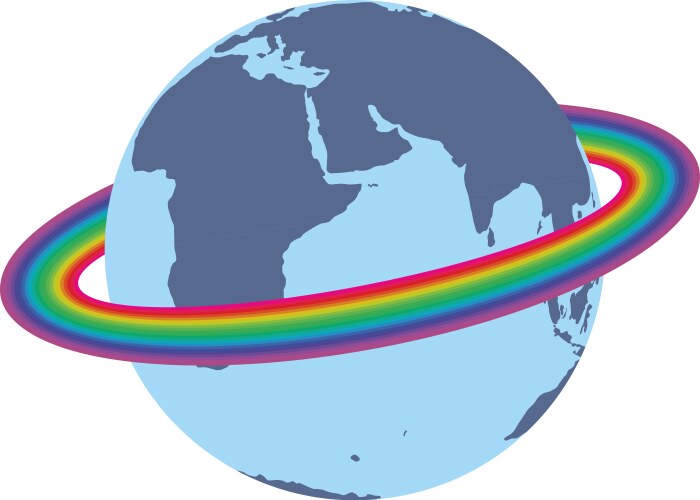 Rainbow Earth Vector Images (over 3,200)