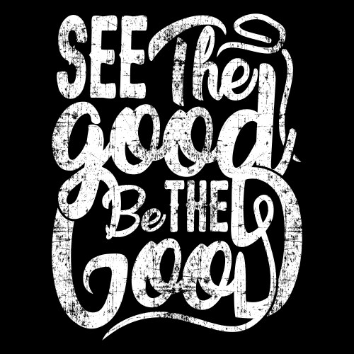 Be kind lettering and colourful hearts Royalty Free Vector