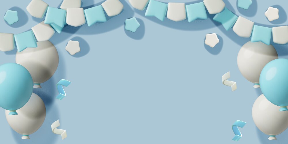 Baby Shower Blue Background