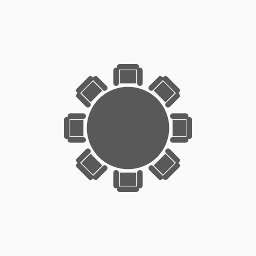 Round oval and rectangular table dimensions sizes Vector Image