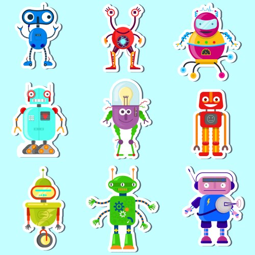 Robots Royalty Free Vector Image - VectorStock