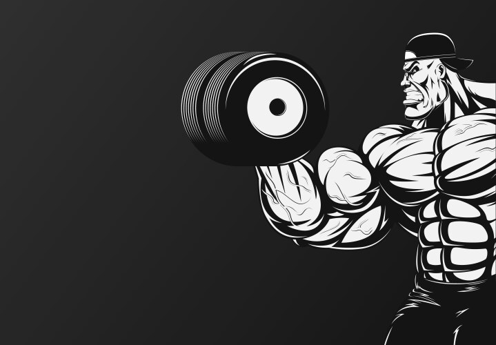 Bodybuilder Cartoon Hunk Vector Images (over 130)