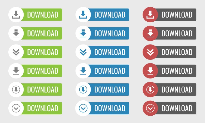 Empty web button set Royalty Free Vector Image