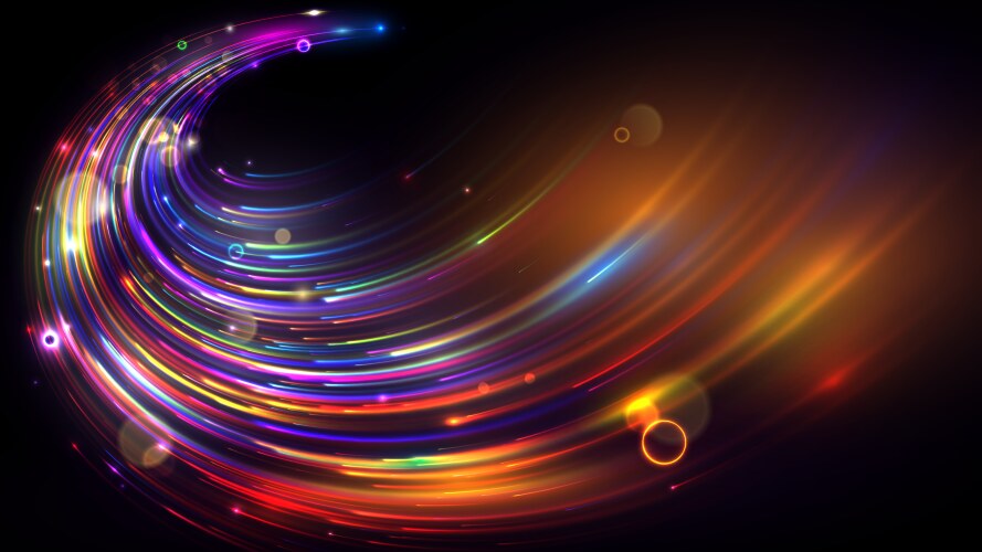 Abstract colorful speed background with lines Vector Image