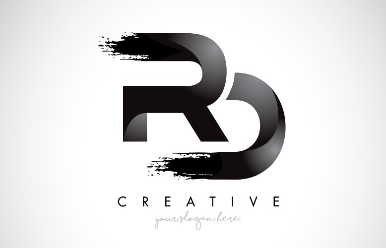 Initial rd letter logo with creative modern Vector Image