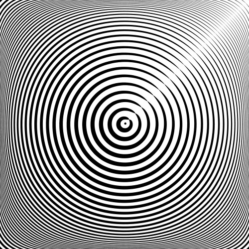 Concentric circles pattern abstract Royalty Free Vector