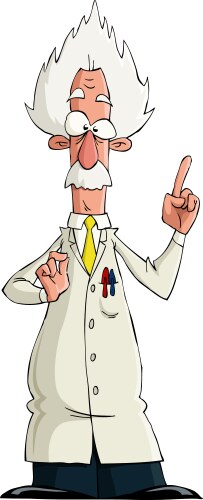 Cartoon medical chemist Royalty Free Vector Image