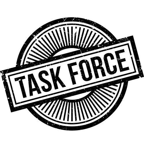 Task force rubber stamp Royalty Free Vector Image