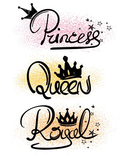 Princess Wording Vector Images (over 1,000)