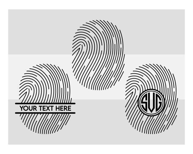 Fingerprint svg silhouette scanner Royalty Free Vector Image