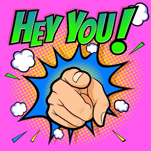 Pointing you Vector Images & Graphics for Commercial Use | VectorStock