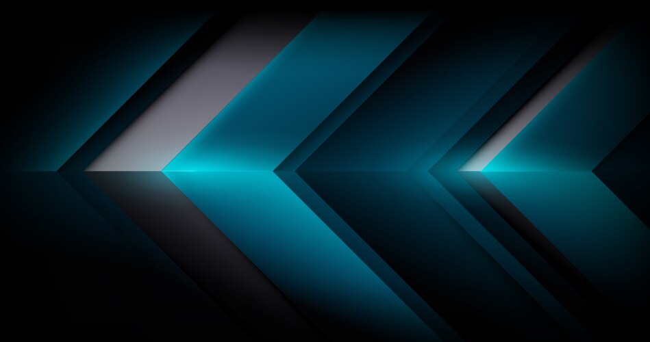 Abstract 3d blue triangle with overlap paper Vector Image