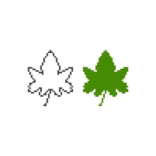 Marijuana Pixel Art Vector Images (81)