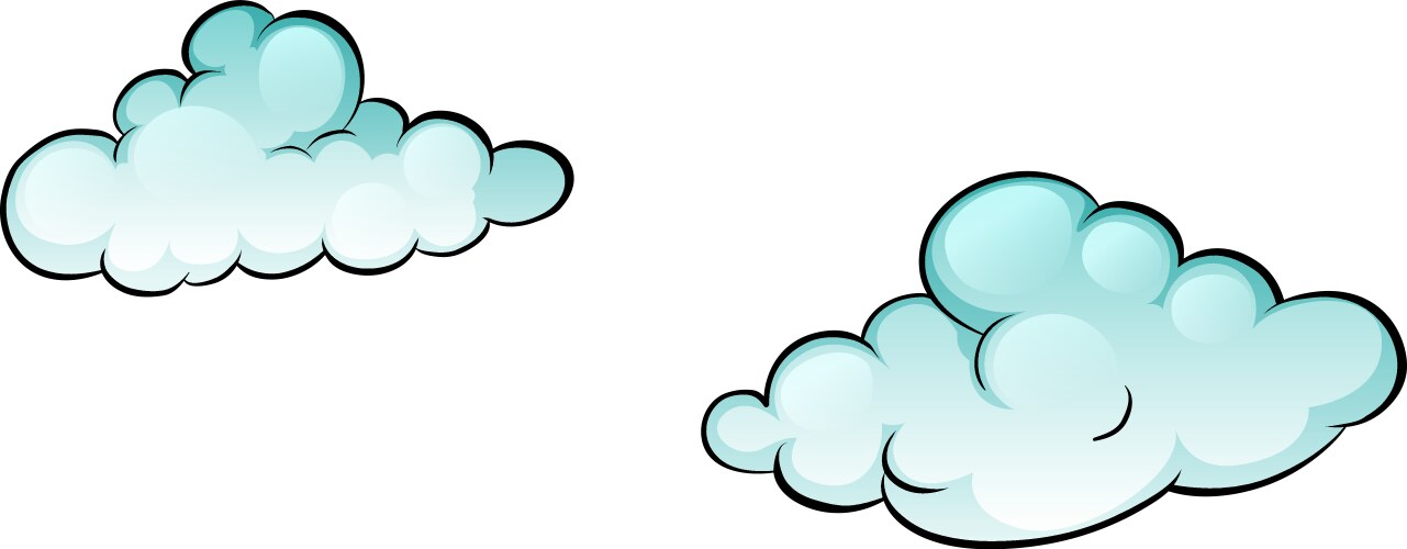 Cartoon cloud with a face Royalty Free Vector Image