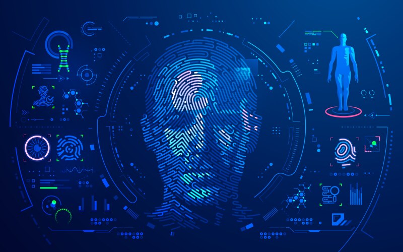 Futuristic modern clock face Royalty Free Vector Image