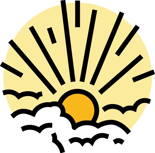 Road leading forward progress color icon Vector Image