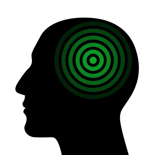 Target human silhouette Royalty Free Vector Image