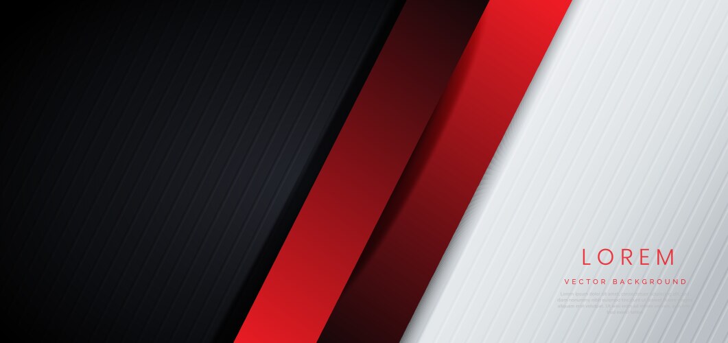Template corporate banner concept red black grey Vector Image