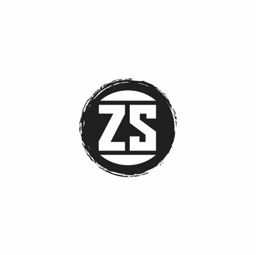 Zs logo monogram design template Royalty Free Vector Image