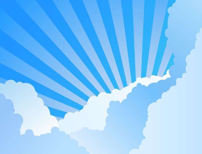 Elegant frame with clouds background icon Vector Image