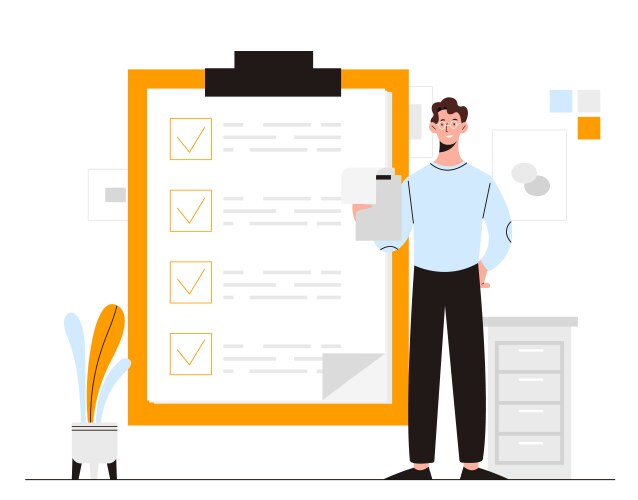 Checklist Man Vector Images (over 9,800)