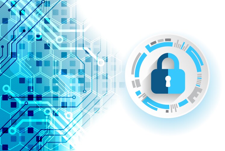 Protection concept protect mechanism system Vector Image