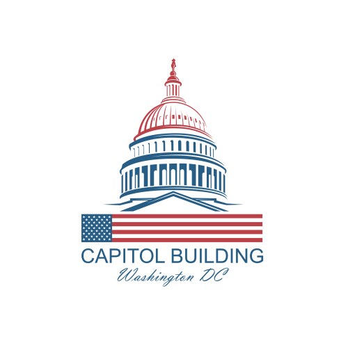 Washington state capitol Royalty Free Vector Image