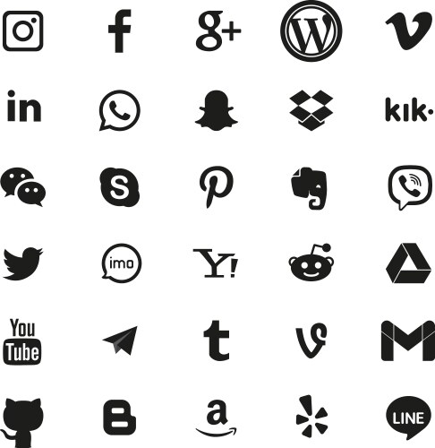 Facebook Twitter Vector Images (over 6,200)
