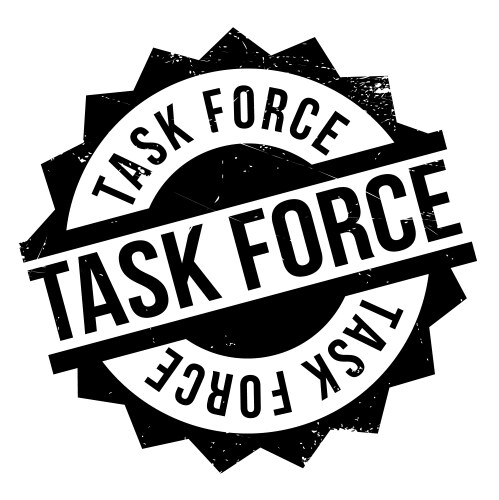 Task force rubber stamp Royalty Free Vector Image