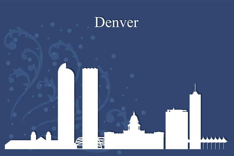 City skyline flat style Royalty Free Vector Image