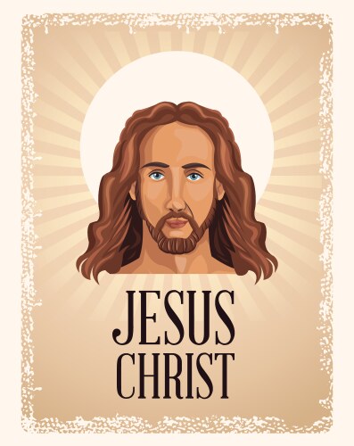 Jesus christ man icon Royalty Free Vector Image