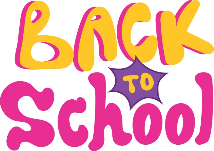 School Welcome Back - Letter Art Royalty Free Vector Image