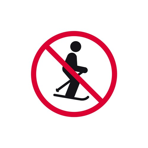 No entry married couple sign Royalty Free Vector Image