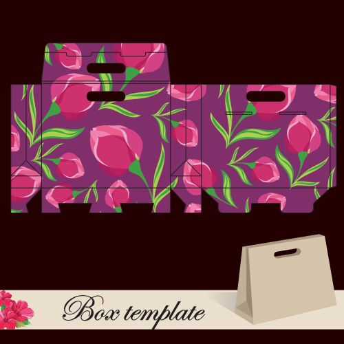 Gift box template Royalty Free Vector Image - VectorStock