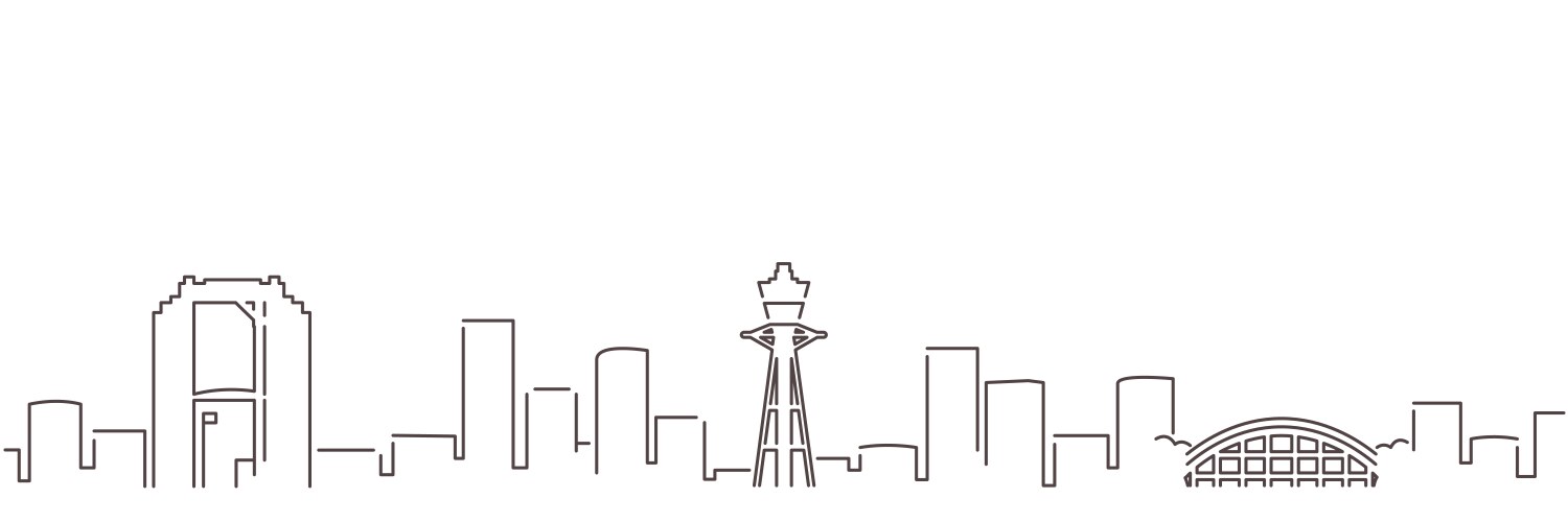 Kyoto dark line simple minimalist skyline Vector Image