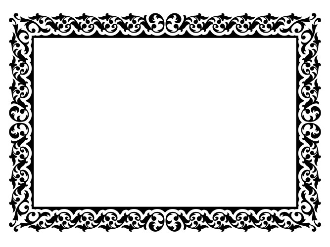 Simple decorative frame Royalty Free Vector Image Simple decorative frame Royalty Free Vector Image
