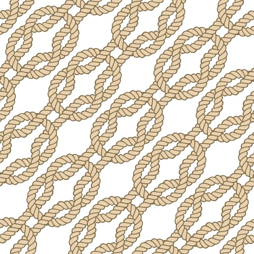 Seamless nautical rope pattern square knot Vector Image