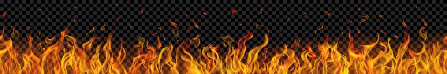 Curved fire flame Royalty Free Vector Image - VectorStock