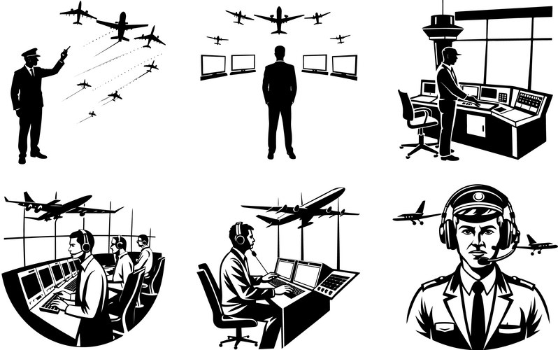 Air Traffic Management Vector Images (over 300)