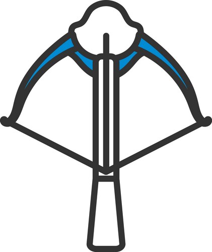 Icon of crossbow Royalty Free Vector Image - VectorStock