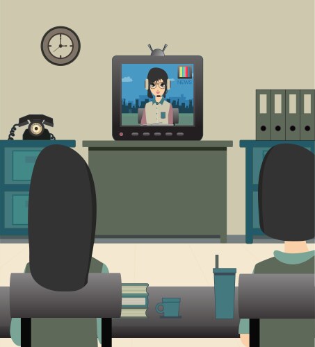 Kids Watching Cartoon on Computer Vector Images (over 340)