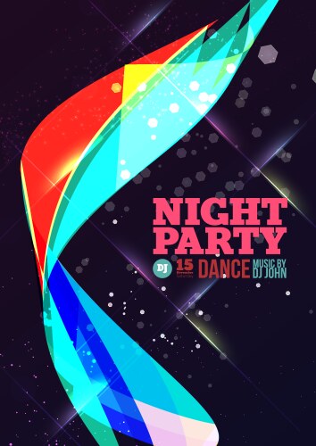 Night party Royalty Free Vector Image - VectorStock